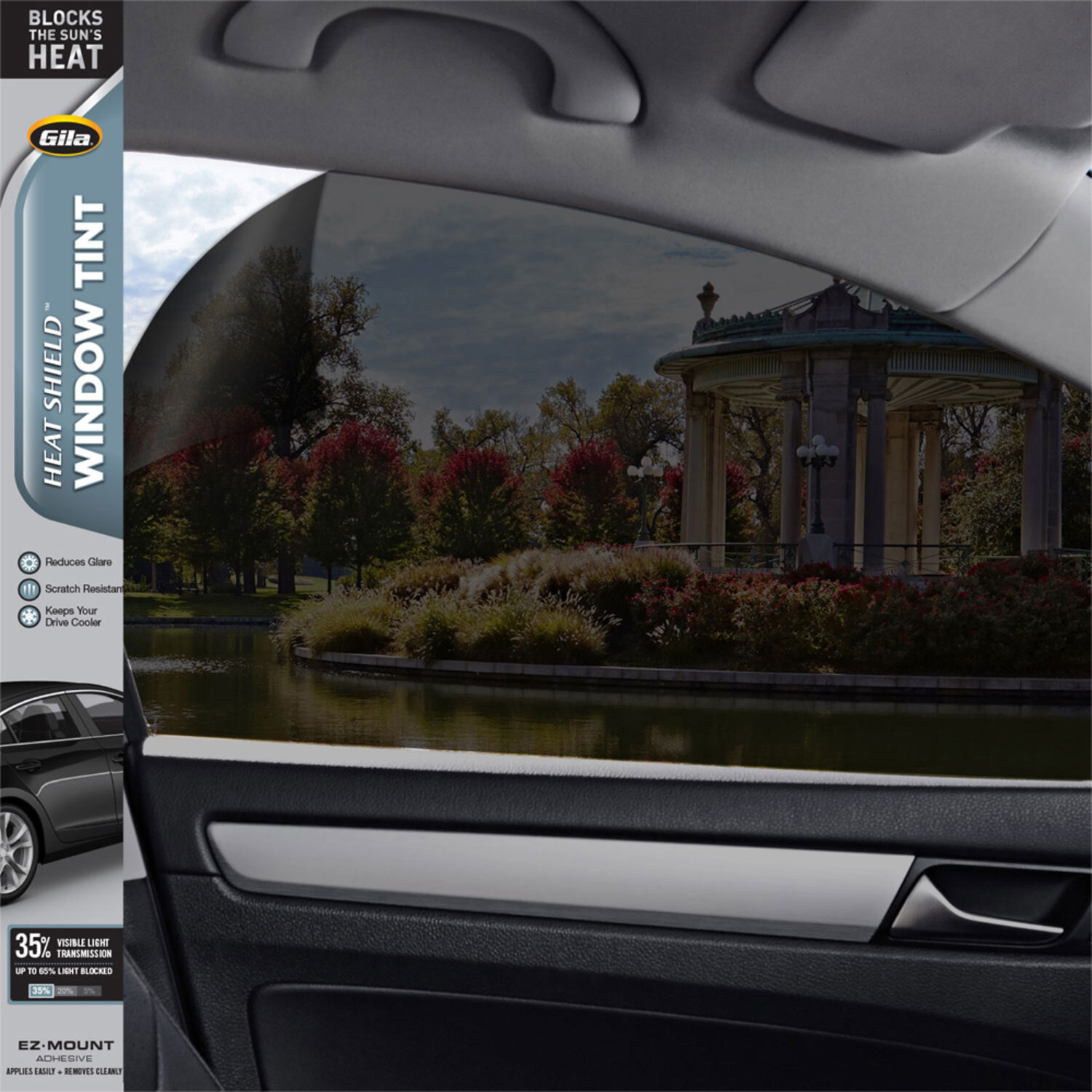 Gila 35% VLT Heat Shield 24" x 78" Dark Smoke Window Tint