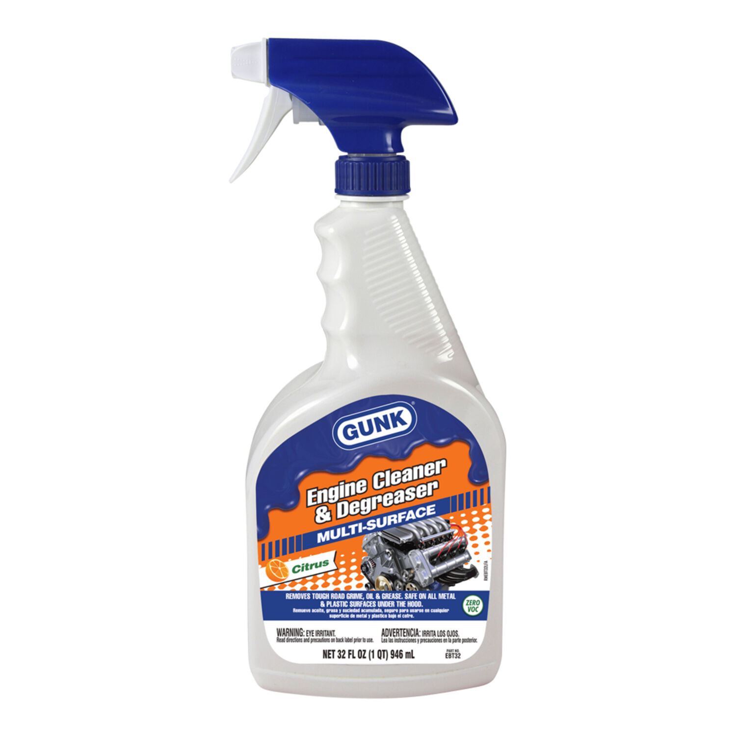 Gunk Engine Cleaner/Degreaser Trigger Spray - 32 fl. oz.