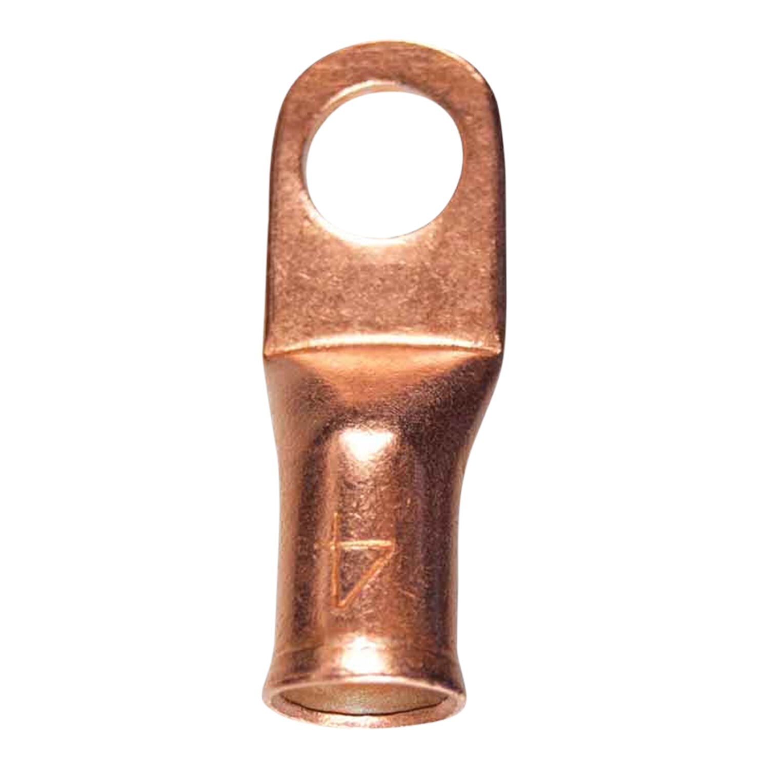 JT&T Products 6 AWG Seamless Tubular Copper Lugs, 3/8" Stud, Qty 5