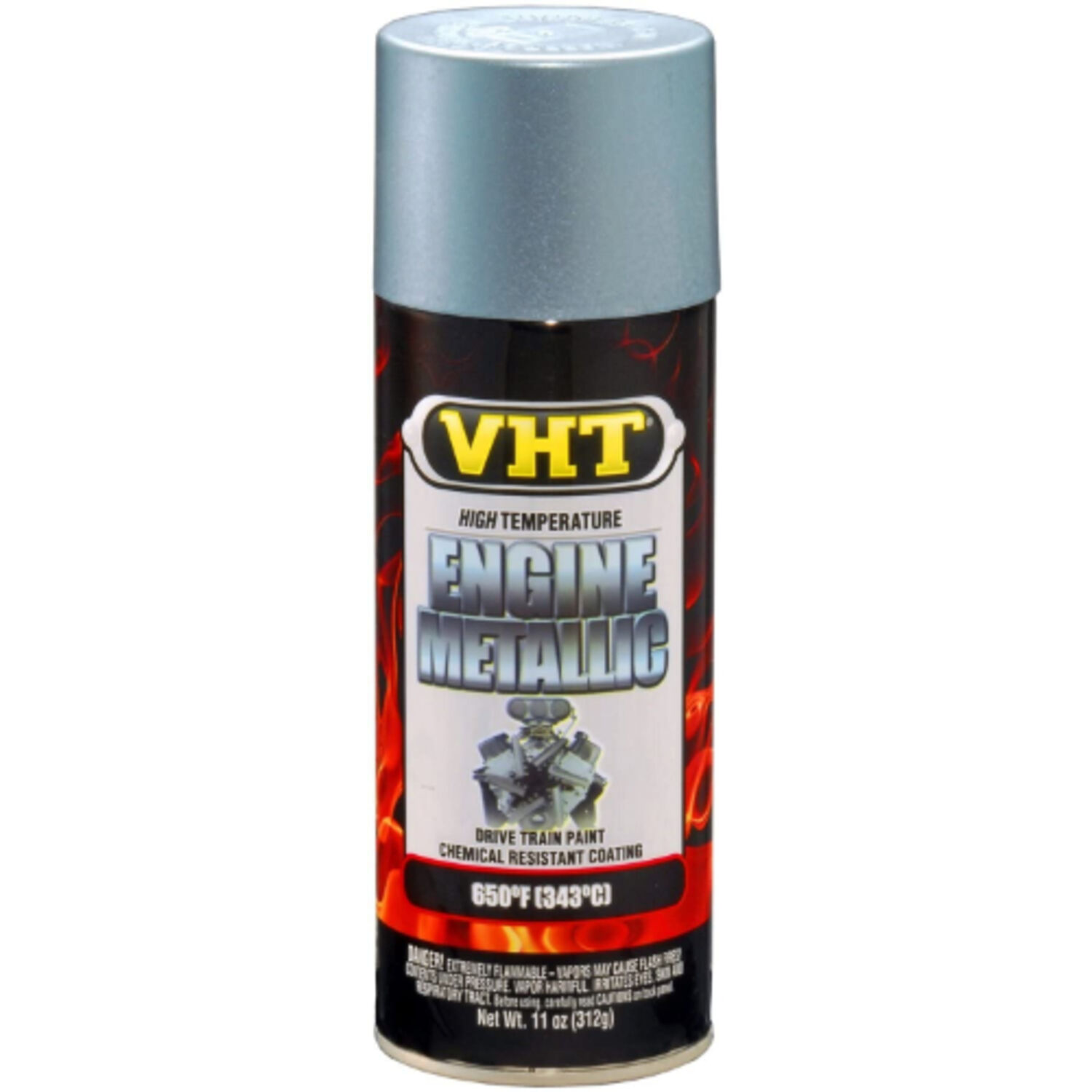 VHT Engine Metallic High Heat Spray Paint - Titanium Silver Blue - 11 oz.