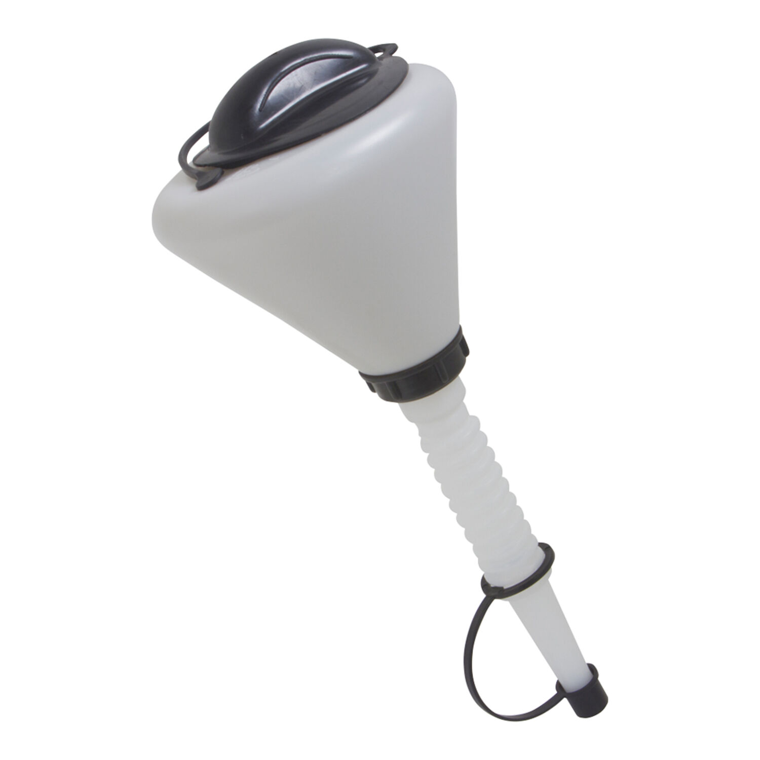 Lisle Plastic Funnel With Lid & Cap