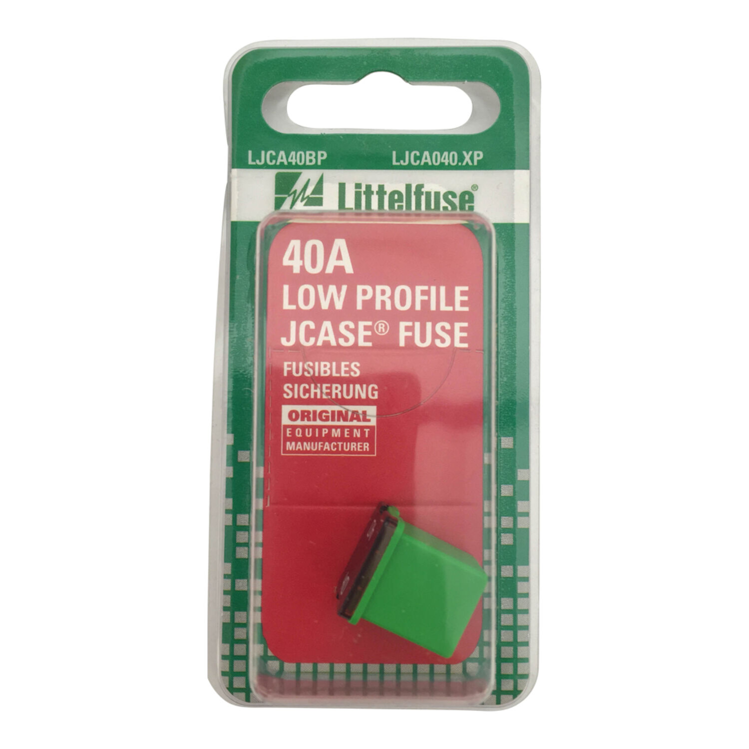 Littelfuse Low Profile JCASE Fuse, 40A, Carded