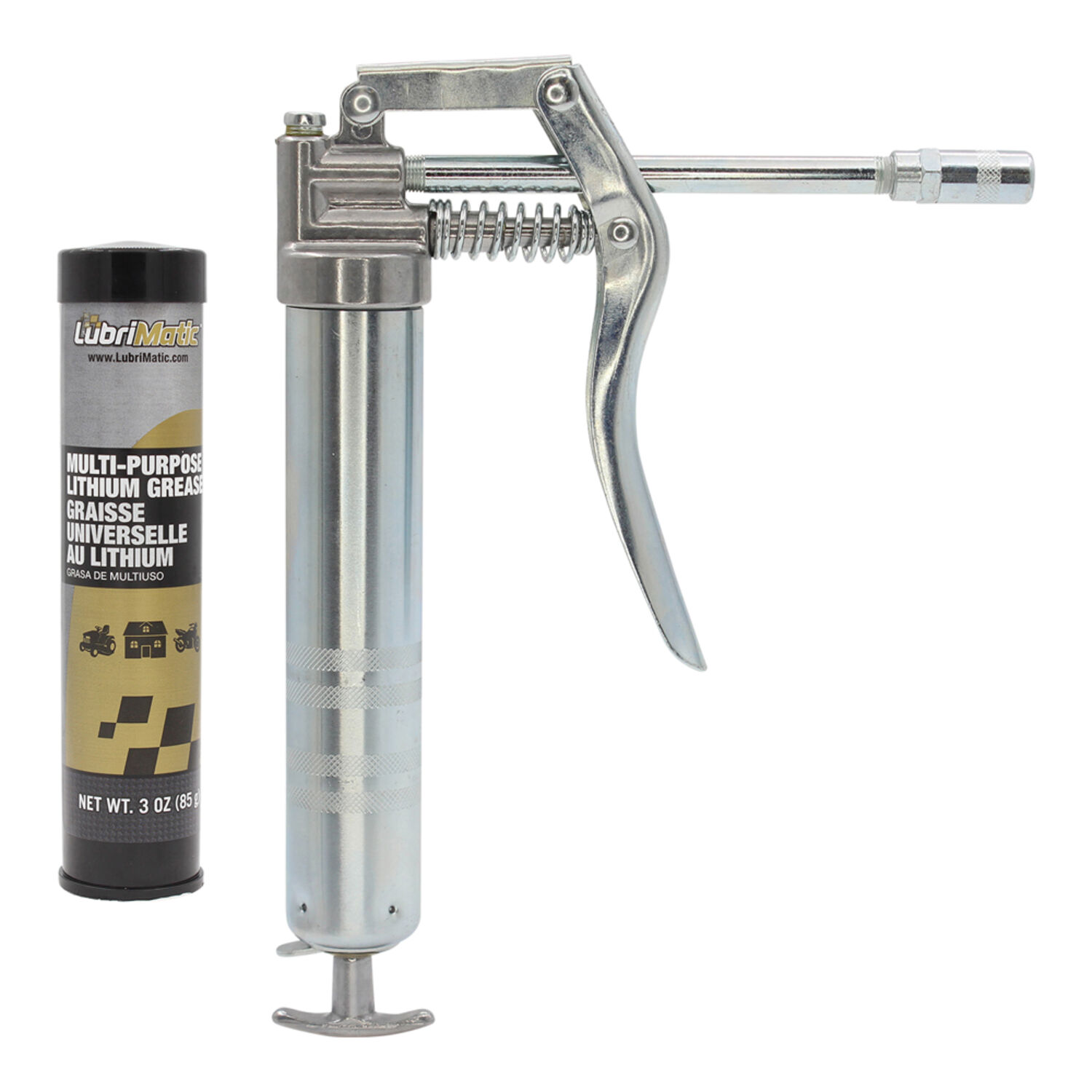LubriMatic Mini Grease Gun Kit + Multi-Purpose Grease - 3 oz.