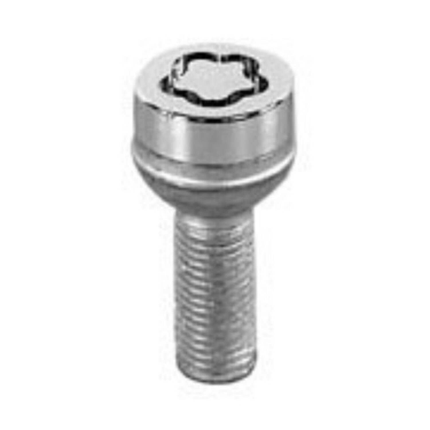 McGard Chrome Bolt Style Radius Seat Lock Bolts (M14x1.5 Thread), Set ...
