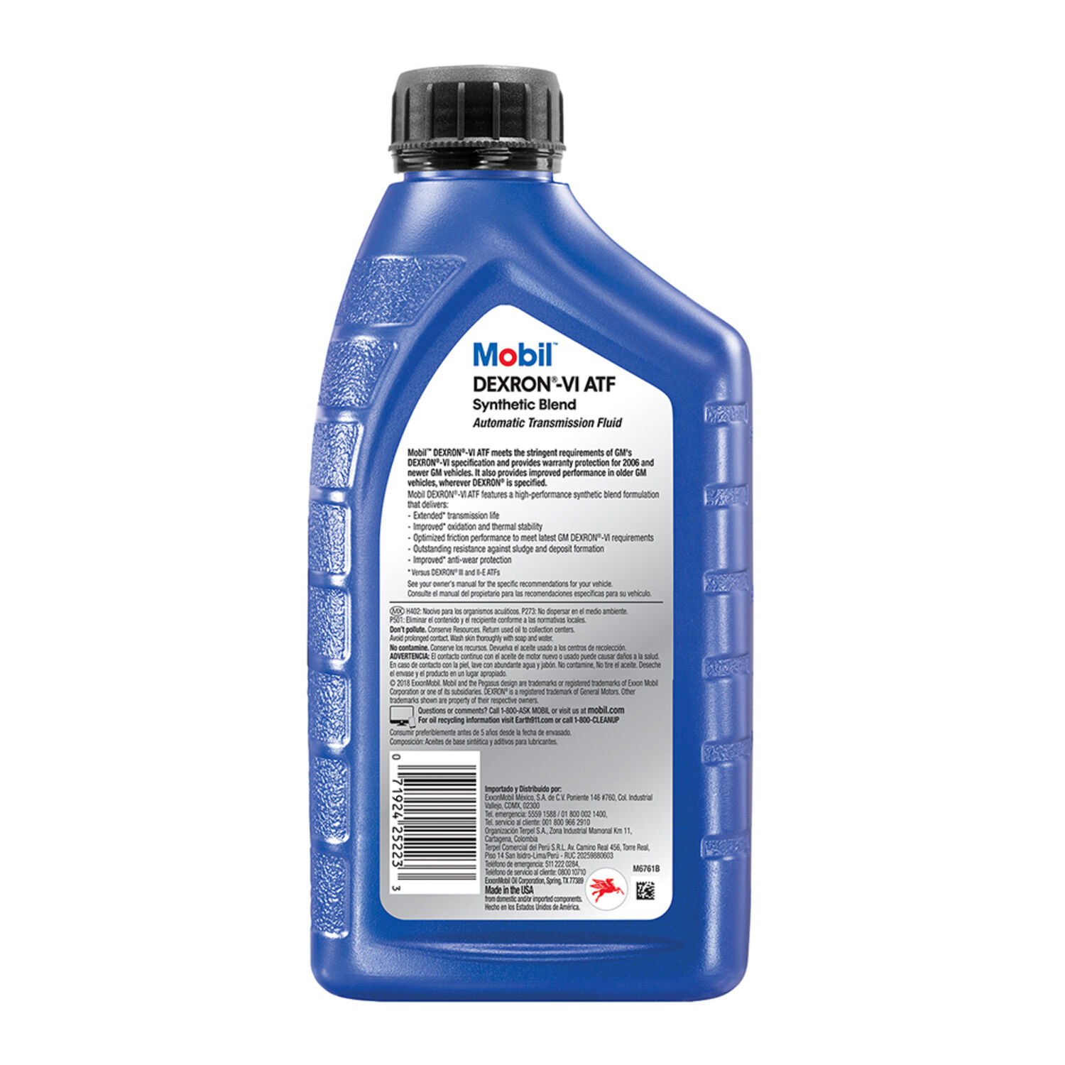 Mobil Dexron Vi Synthetic Blend Automatic Transmission Fluid 1 Quart