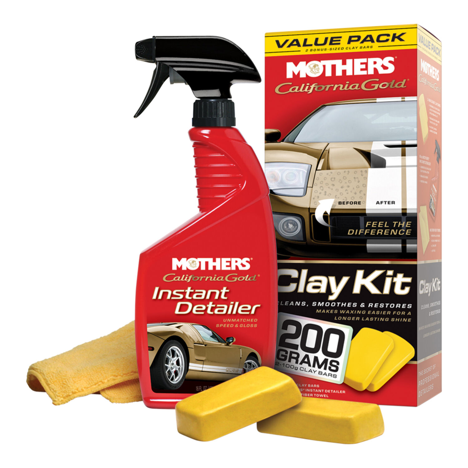 Mothers California Gold Clay Bar Kit - 1 Count