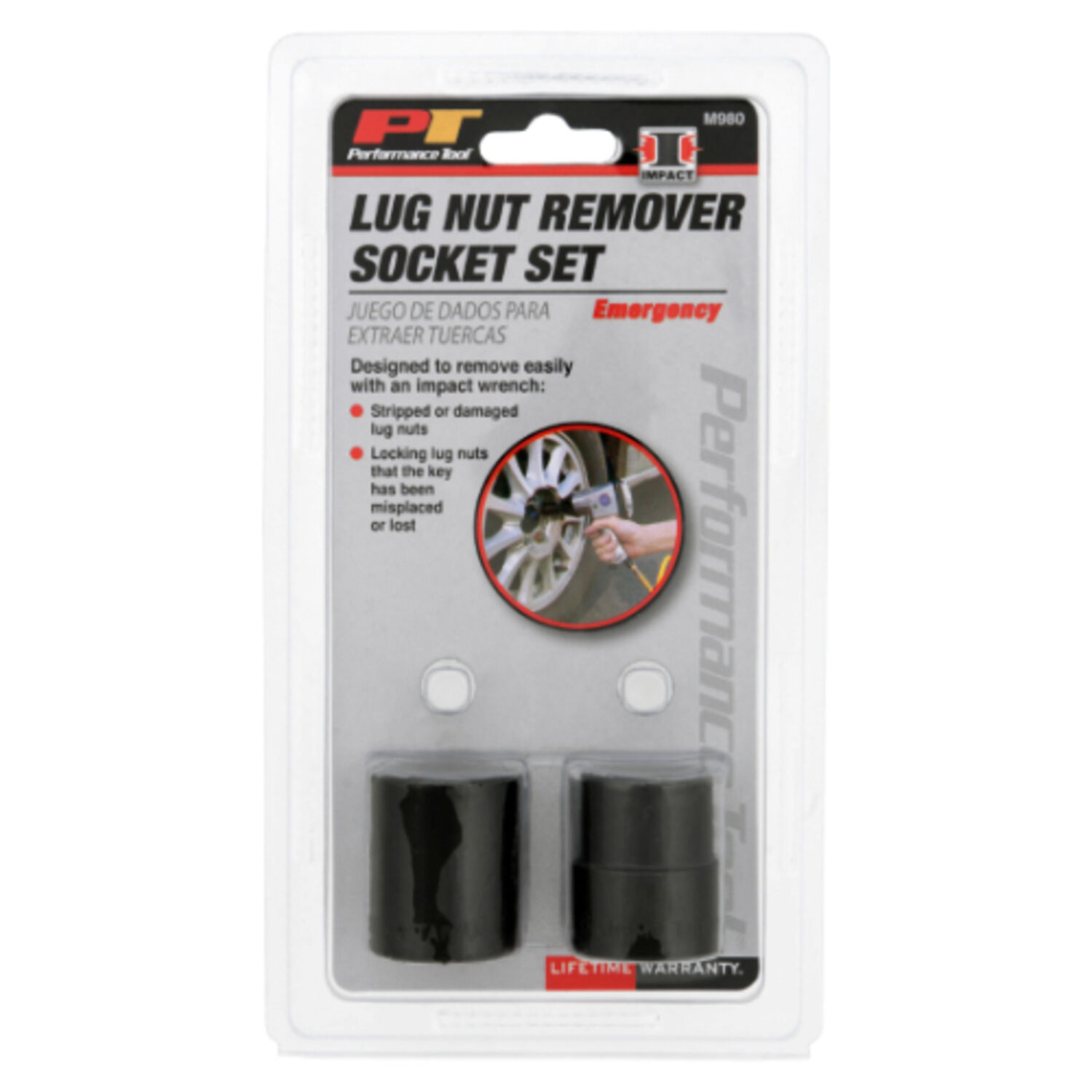 Performance Tool Emergency Lug Nut Removal Set