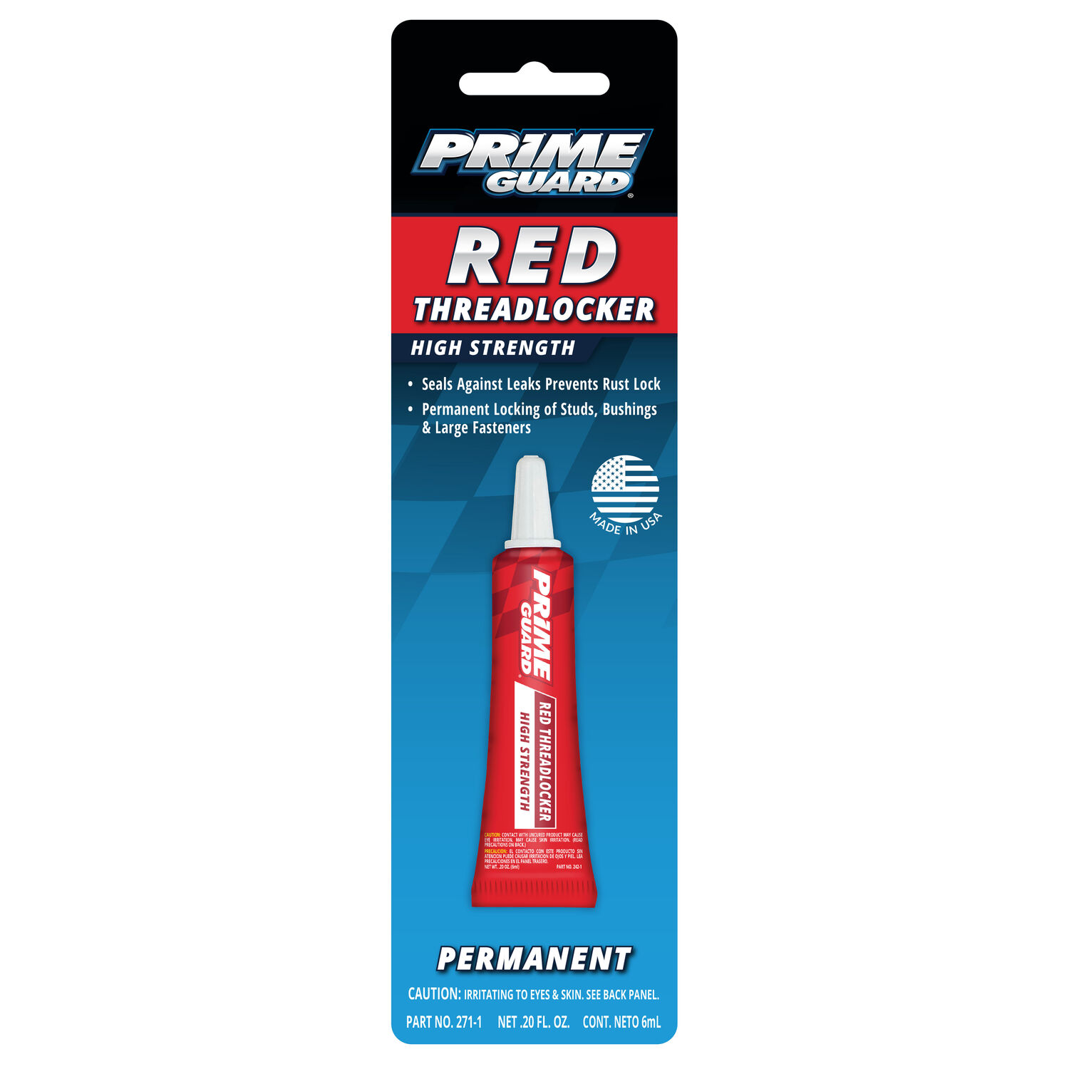 Prime Guard Red Threadlocker - 6ml