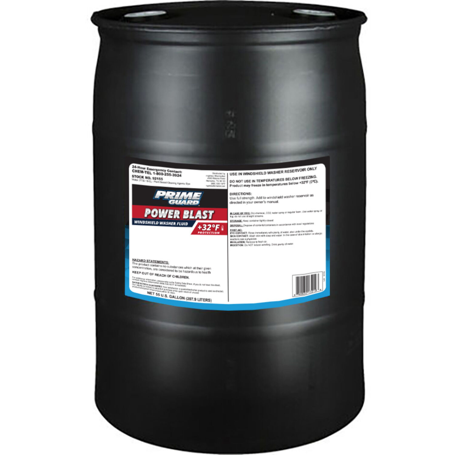 Prime Guard® +32ºF Power Blast Blue Wash Windshield Washer Fluid - 55 ...
