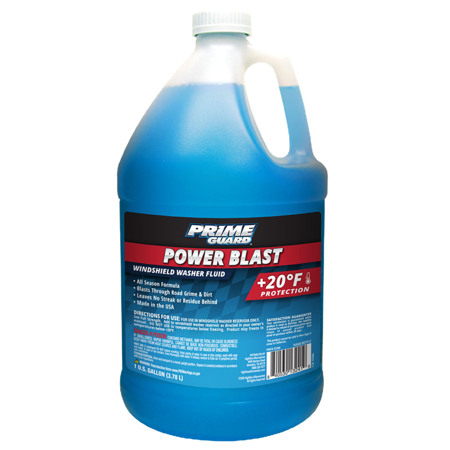 Prime Guard +20ºF Power Blast Windshield Washer Fluid - Gallon