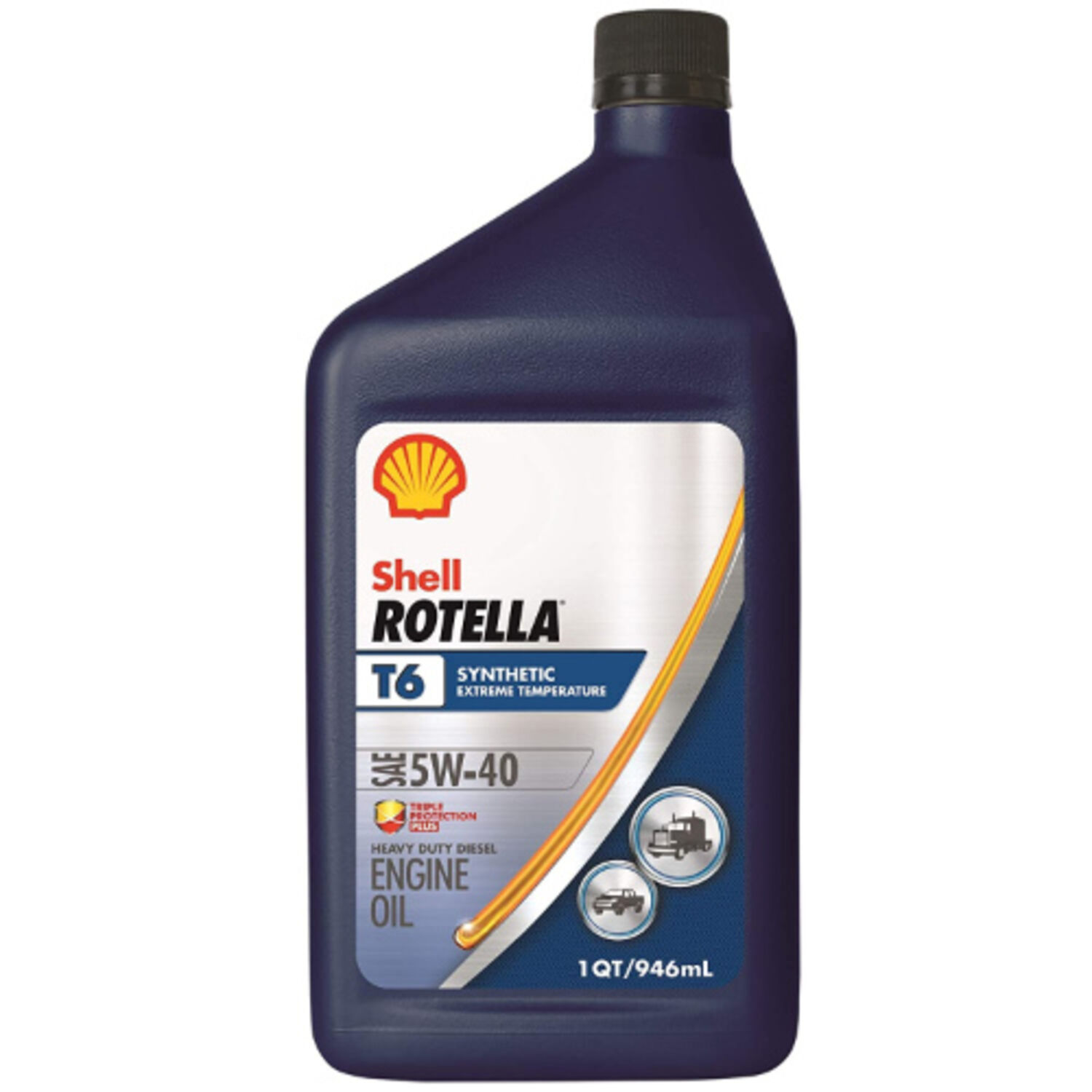 Shell Rotella T6 Full Synthetic SAE 5W-40 Diesel Engine Oil - Quart