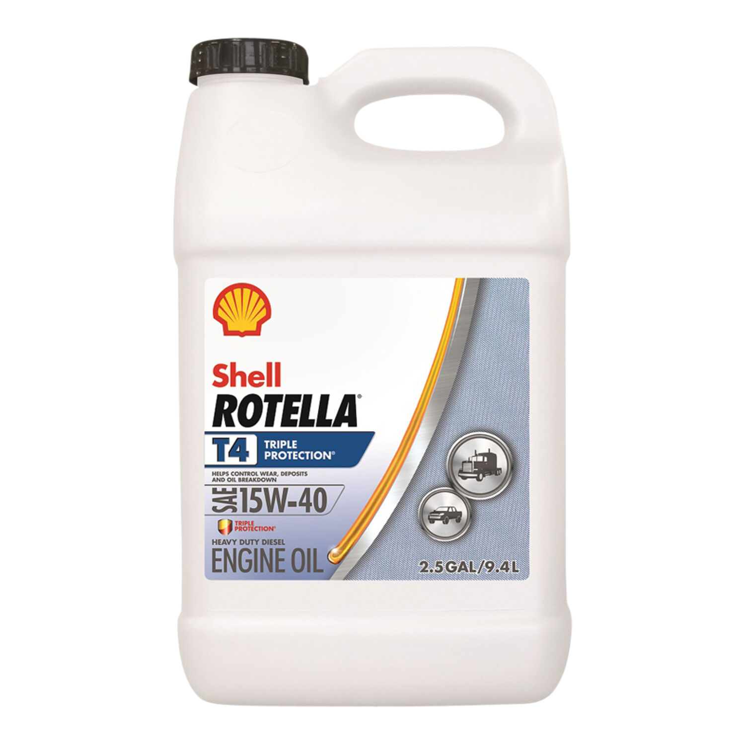 Shell Rotella T4 Triple Protection Conventional SAE 15W-40 Diesel ...