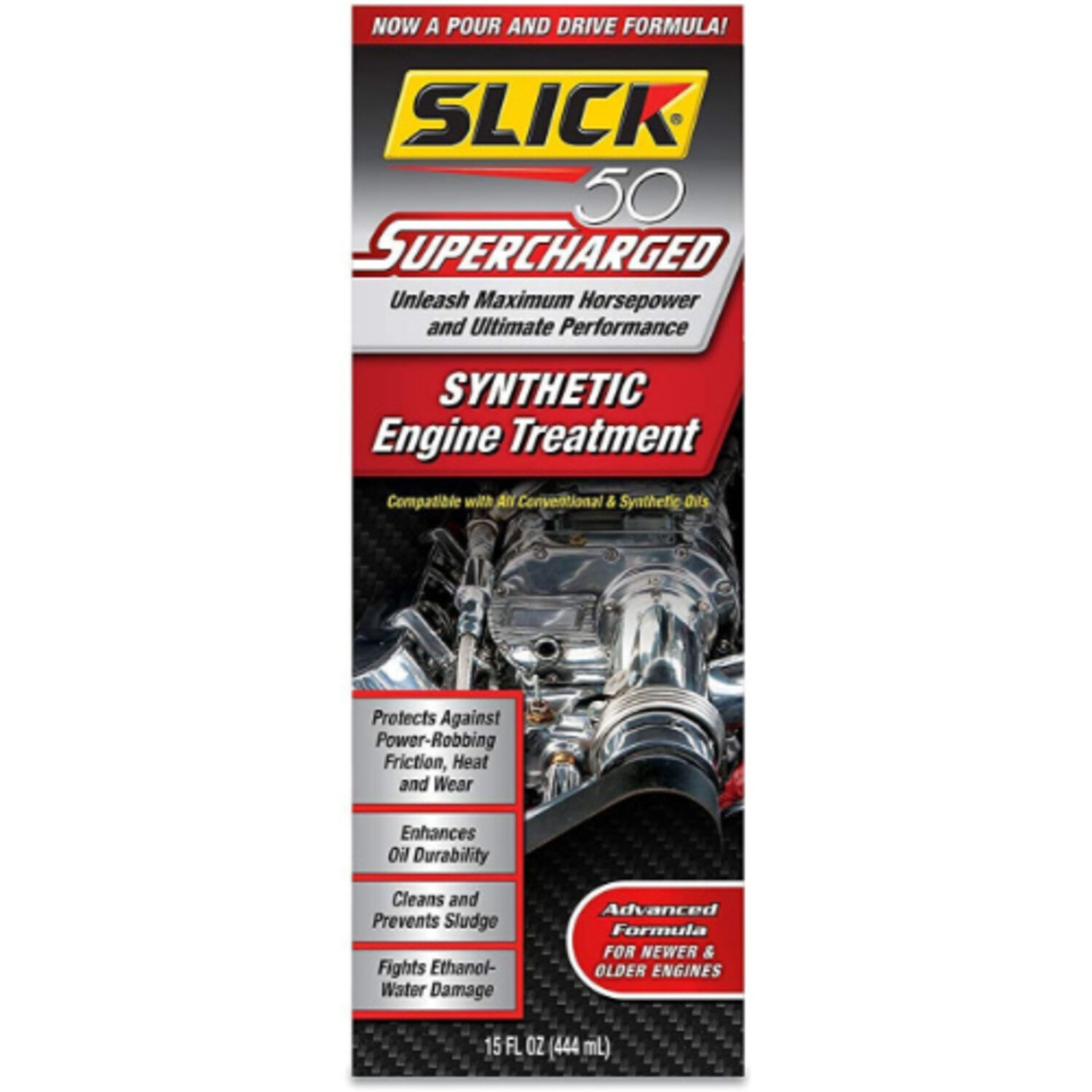 Slick 50 Recharged High Mileage Engine Treatment - 15 fl. oz.