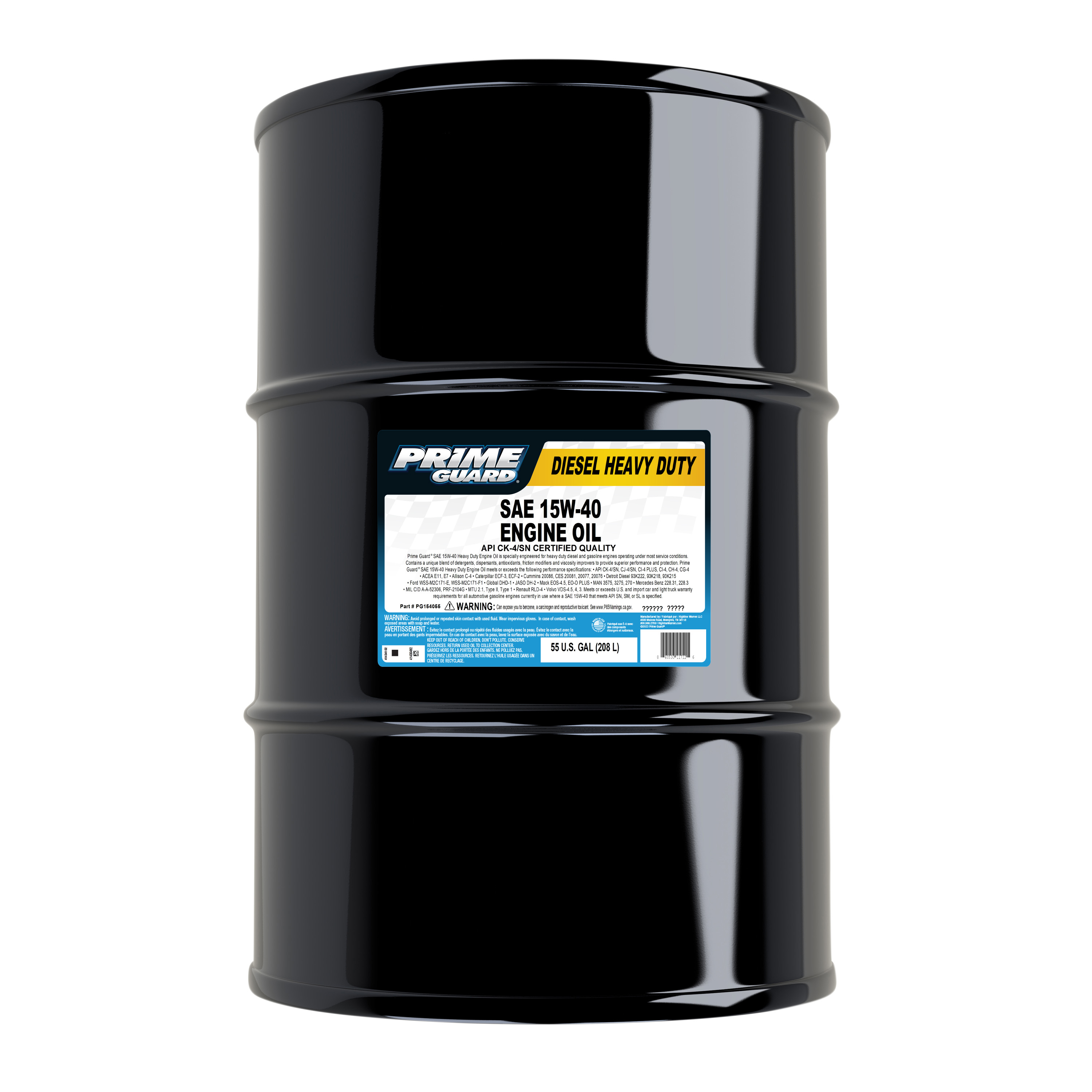 15w40 Diesel Oil 55 Gallon Drum